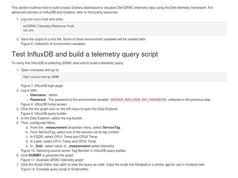 Configure Influxdb And Grafana Idrac10 Real Time Telemetry In Action