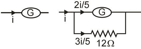 The Deflection In A Galvanometer Falls From 50 Divisions To 20 Divisions After A 12Ω Shunt Is