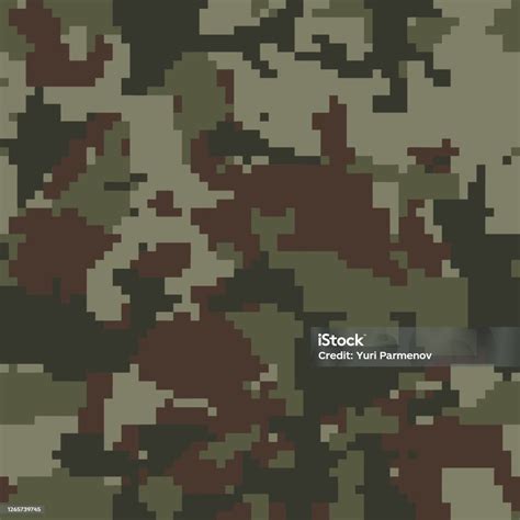 디지털 위장 패턴 매끄러운 질감 군사 현대 유니폼 다크 카키 그린 카모 배경 벡터 반복 인쇄 Militarism에 대한 스톡 벡터 아트 및 기타 이미지 Istock