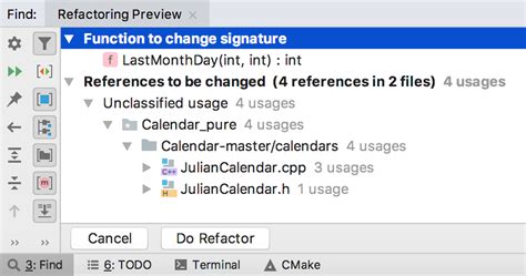Refactoring CLion