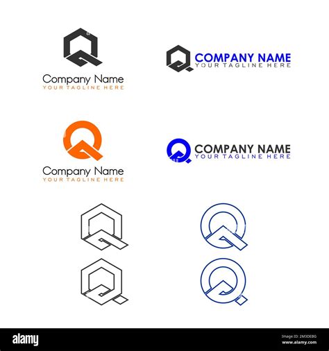 Letter Or Word Q Font In Circle And Hexagon Image Graphic Icon Logo Design Abstract Concept