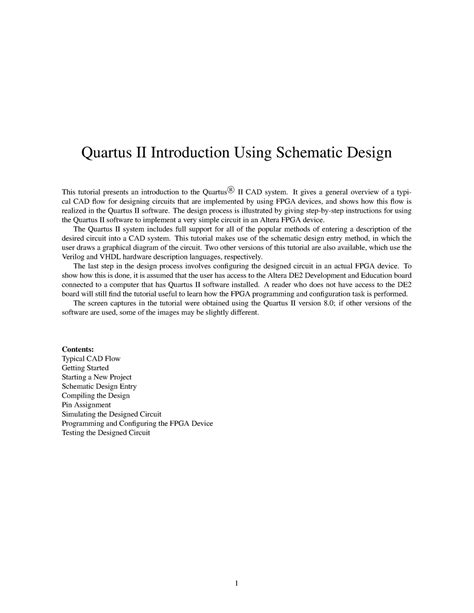 tutorial quartus schematic quartus ii introduction using schematic