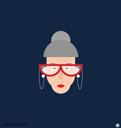 할머니 선생님 일러스트 Ai 무료다운로드 Free Grandmother Teacher Vector 어반브러시