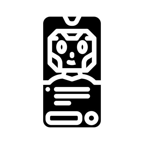 Message Chat Bot Glyph Icon Vector Illustration 22499793 Vector Art At Vecteezy