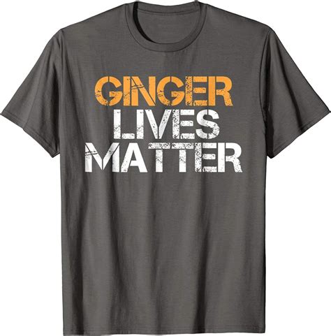 Amazon Com Ginger Lives Matter Funny Red Head T Shirt Clothing Shoes Jewelry