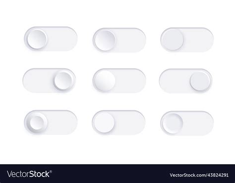 Toggle Button Icon Royalty Free Vector Image Vectorstock