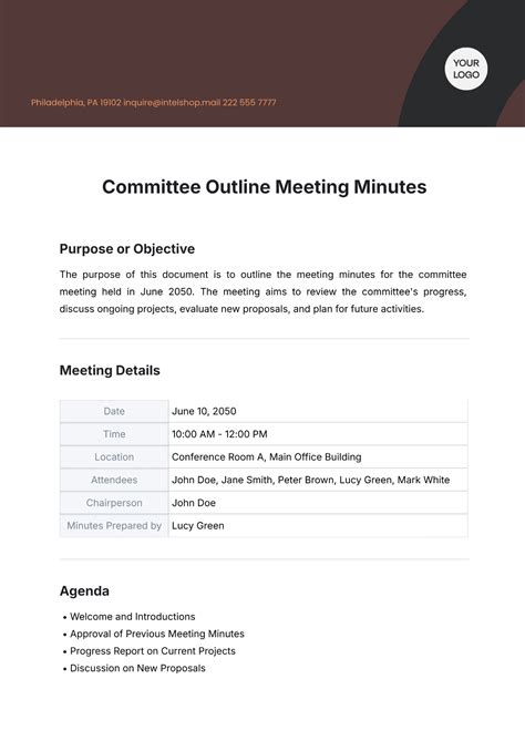 Free Addendum To Meeting Minutes Template To Edit Online