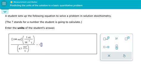Solved A Student Sets Up The Following Equation To Solve A