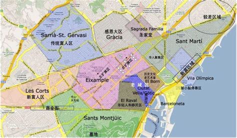 巴塞罗那行政区划图 百度知道
