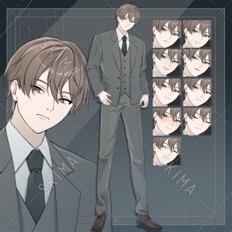 スーツの男性【表情9種】 Skima（スキマ）