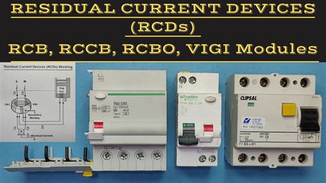 Residual Current Devices RCDs Working Principle Of Residual Current