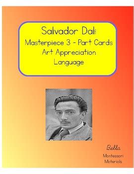 Salvador Dali 3 Part Cards Art Masterpieces By Bella Learning Materials
