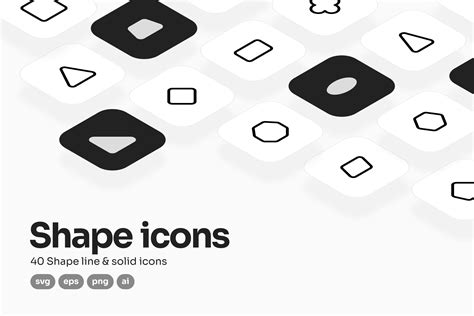 Basic Shape Ui Icons Graphic By Kreevstudio · Creative Fabrica