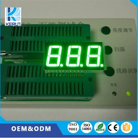Pure Green 3 Digit Seven Segment LED Display 0 56 Inch For Instrument Panel From China Factory