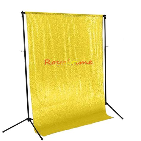 Роялтайм фото стенд фон день рождения фоны Блестящий неоновый желтый Свадебный фон золотые