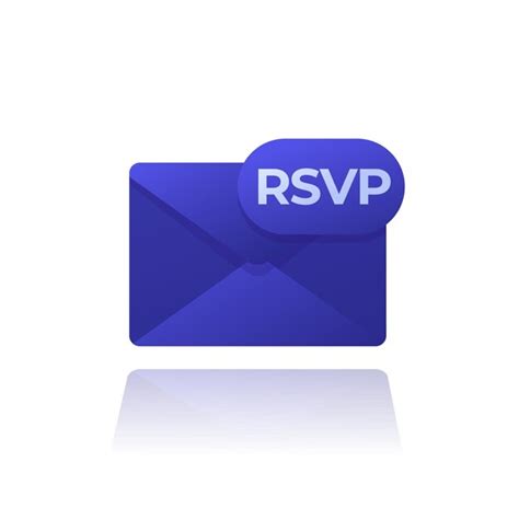 Premium Vector Rsvp Icon On White Vector Design