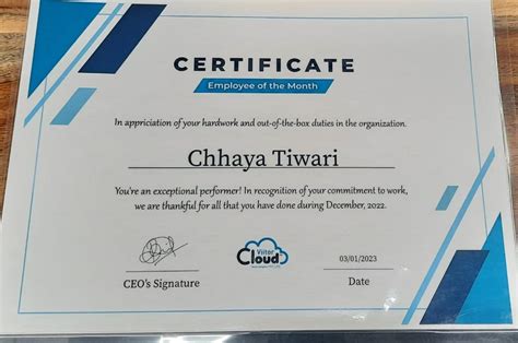 Chhaya Tiwari On Linkedin Professionals Grateful Talent Employeeofthemonth Reward 33