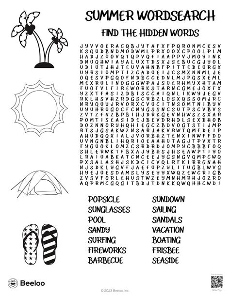 Summer Word Search Pages Free Summer Word Search Printables