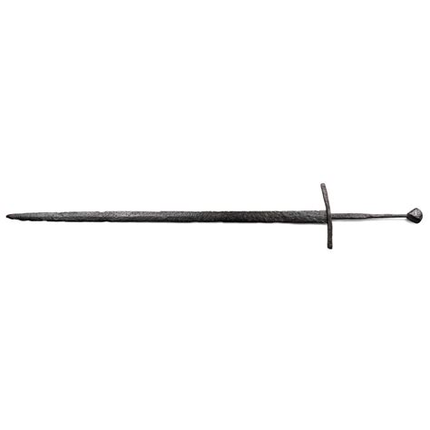 At Auction Massive Medieval Iron Two Handed Knights Sword With
