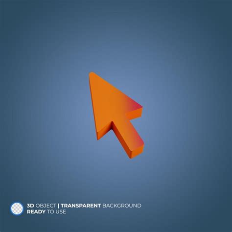 premium psd cursor icon isolated 3d render illustration