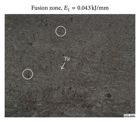 Microstructures Of Fusion Zones A C And E And Haz B D And