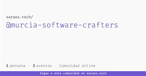 Murcia Software Crafters