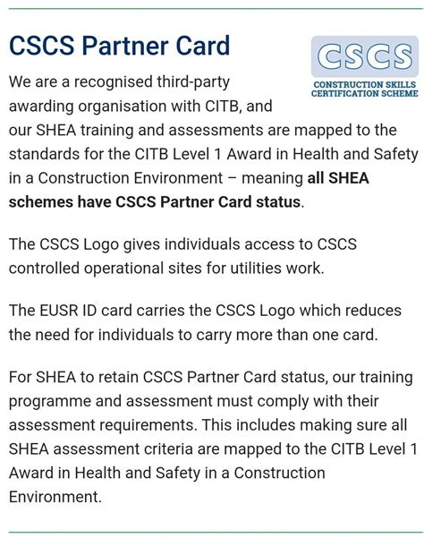 Andy Pattinson On Linkedin Often Asked Why The Eusr Card Has A Cscs