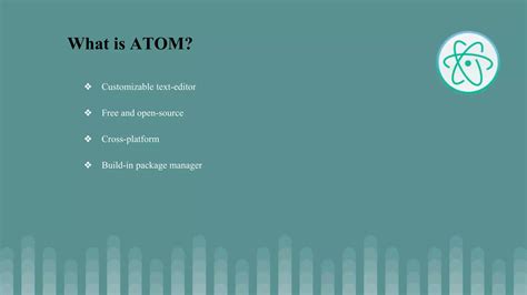 Atom Ide Pptx