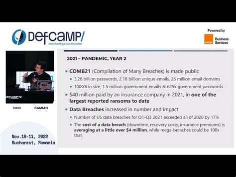 DefCamp Talk Personal Security In A Post Pandemic Age From DefCamp