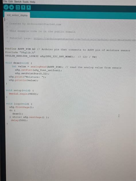 Very New To This Soil Sensor Stops Outputting To Oled Rarduino