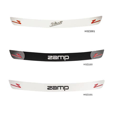 Zamp Helmet Visor Sticker Blackwhitealternative White