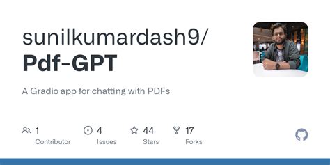 Github Sunilkumardash Pdf Gpt A Gradio App For Chatting With Pdfs