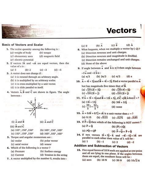 Vectors Physics Pdf