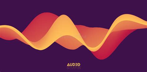 Orange Waveform Vector Background Stock Illustration Illustration Of Banner Action 168759229