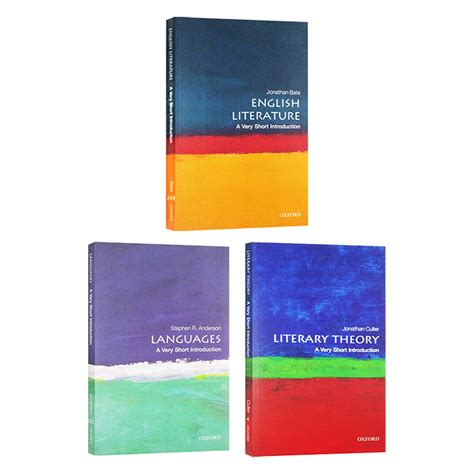 A Very Short Introduction英文原版牛津通识读本3本套装语言学英国文学英文版原版书籍英文读物进口英语书 虎窝淘