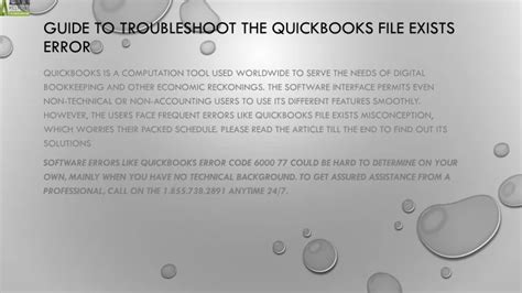 PPT What Is QuickBooks File Exists Error And How To Fix It PowerPoint Presentation ID 11242820
