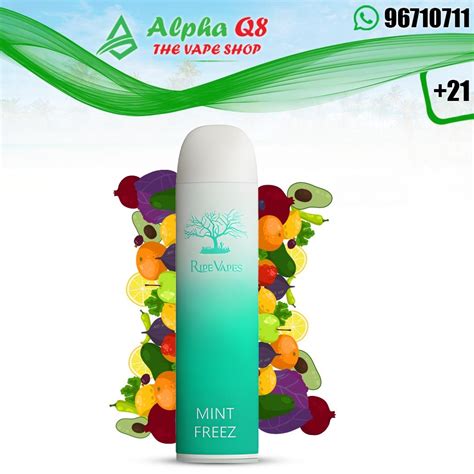 Ripe Vapes Mint Freez 50mg 3000 Puffs Alphavapeq8