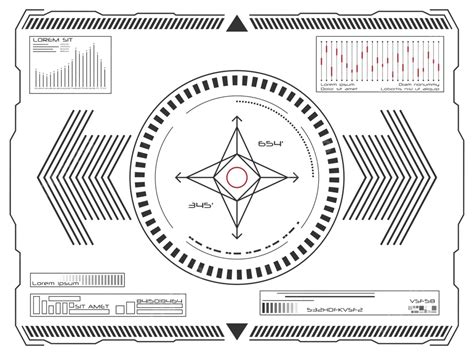 Hud Ui For Business App Graph Abstract Radar Vector Graph Abstract Radar Png And Vector With