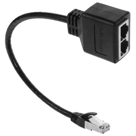 ONE TO TWO Ethernet Lan Network Adapter Cable Tinned Copper Wire Splitter PicClick UK