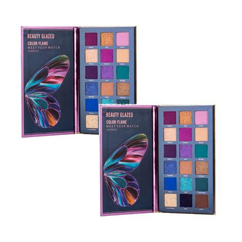Cheap Makeupeyeshadow Makeup Butterfly Palettes Color Mattes Glitter