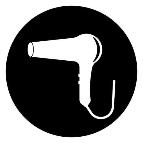 헤어 드라이어 아이콘 벡터 프리미엄 벡터