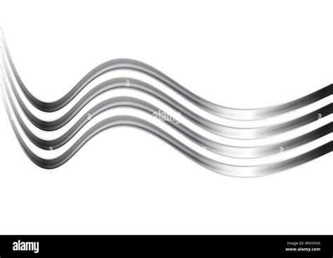 Silver Metal Waves Abstract Background Vector Design Illustration Stock Vector Image And Art Alamy