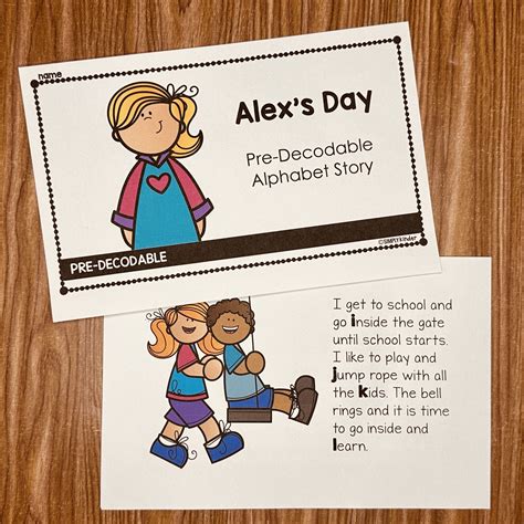 Alphabet Story Pre Reader Simply Kinder Printable Membership
