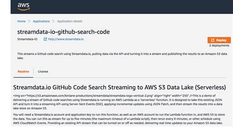 Aws Lambda Function For Streaming Github Code Search Into Your S Data Lake