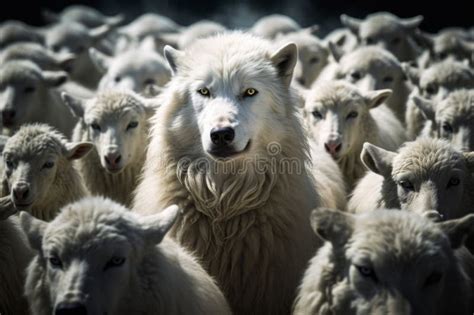 Wolf Pretending To Be A Sheep Concept Stock Image Image Of Evil Pretend 300102819