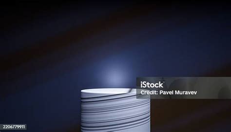 부드러운 원통형 받침대를 특징으로 하는 빈 제품 배치 프레젠테이션 배경 제품 또는 브랜딩 표시 미니멀리스트 3d 렌더링 3차원 형태에 대한 스톡 사진 및 기타 이미지