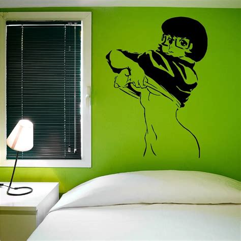 Sexy Velma Scooby Doo Vinyl Wall Art Sticker Room Decal Otaku Bedroom Wall Decals Removable Art