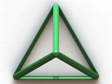 Wireframe Tetrahedron 3d Printing Model Stl