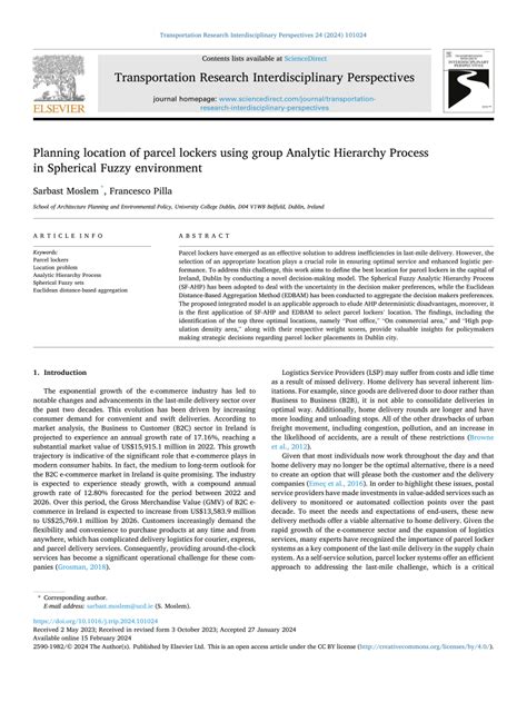 pdf planning location of parcel lockers using group analytic