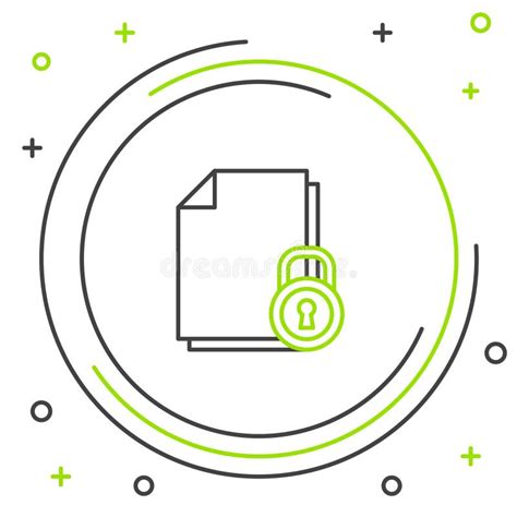 Line Document Folder Icon Isolated Seamless Pattern On White Background Accounting Binder